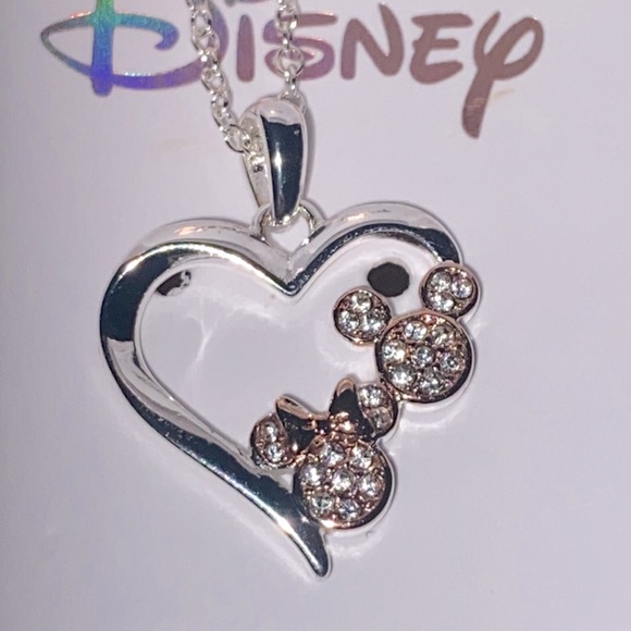 Disney | Jewelry | Nwt Disney Necklace Mickey Minnie Mouse | Poshmark